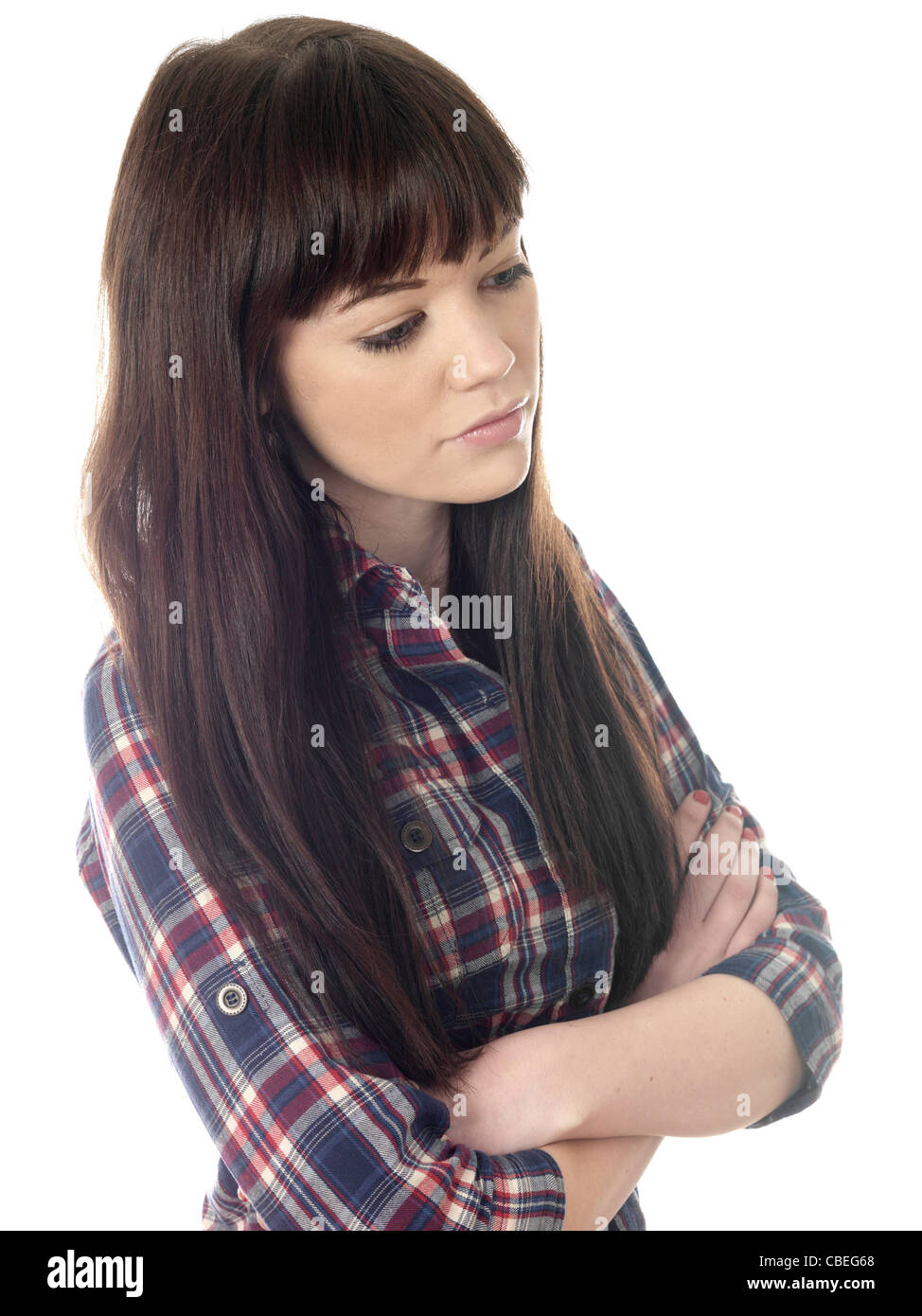 Angry Moody Young Woman. Model Released Stock Photo - Alamy