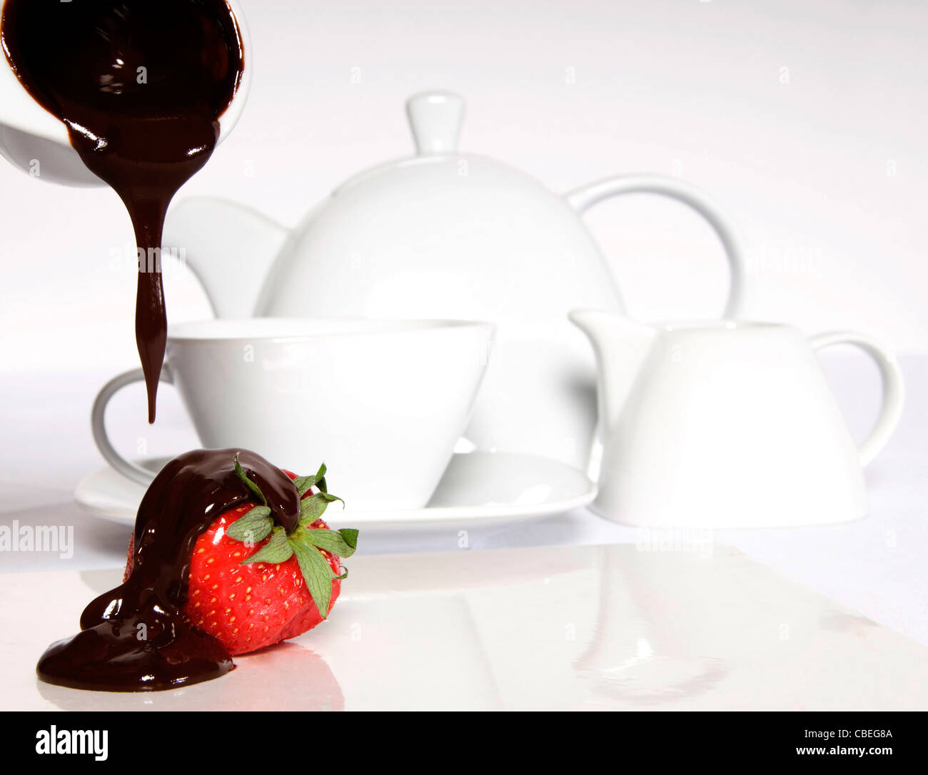 Deluxe Cream Tea Stock Photo - Alamy