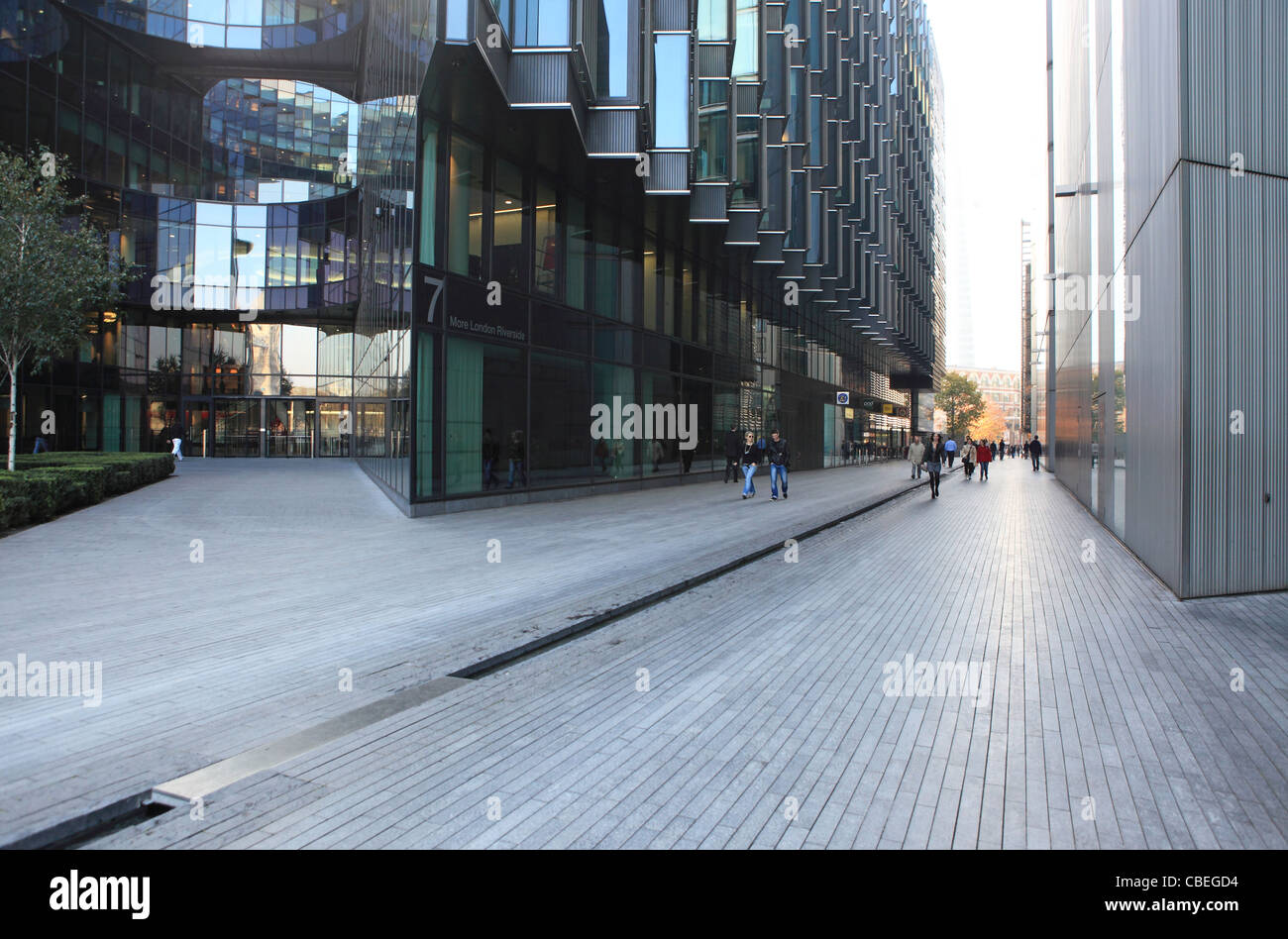The corporate buildings of More London Riverside, near, Tower Bridge ...