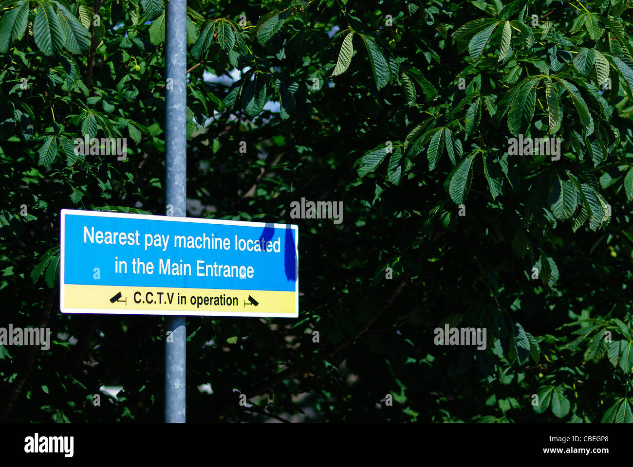 A notice sign at a Yorkshire hospital Stock Photo - Alamy
