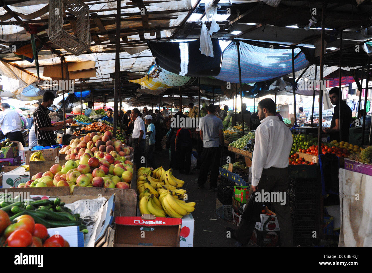 Streets of Ramallah, Market Stock Photo - Alamy