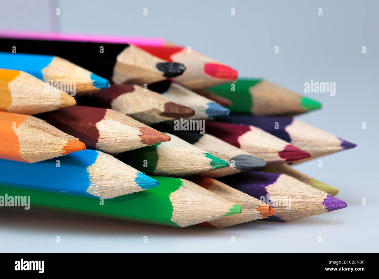 A group of coloured pencils Stock Photo - Alamy