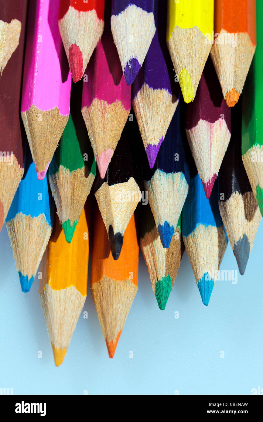 A group of coloured pencils Stock Photo - Alamy