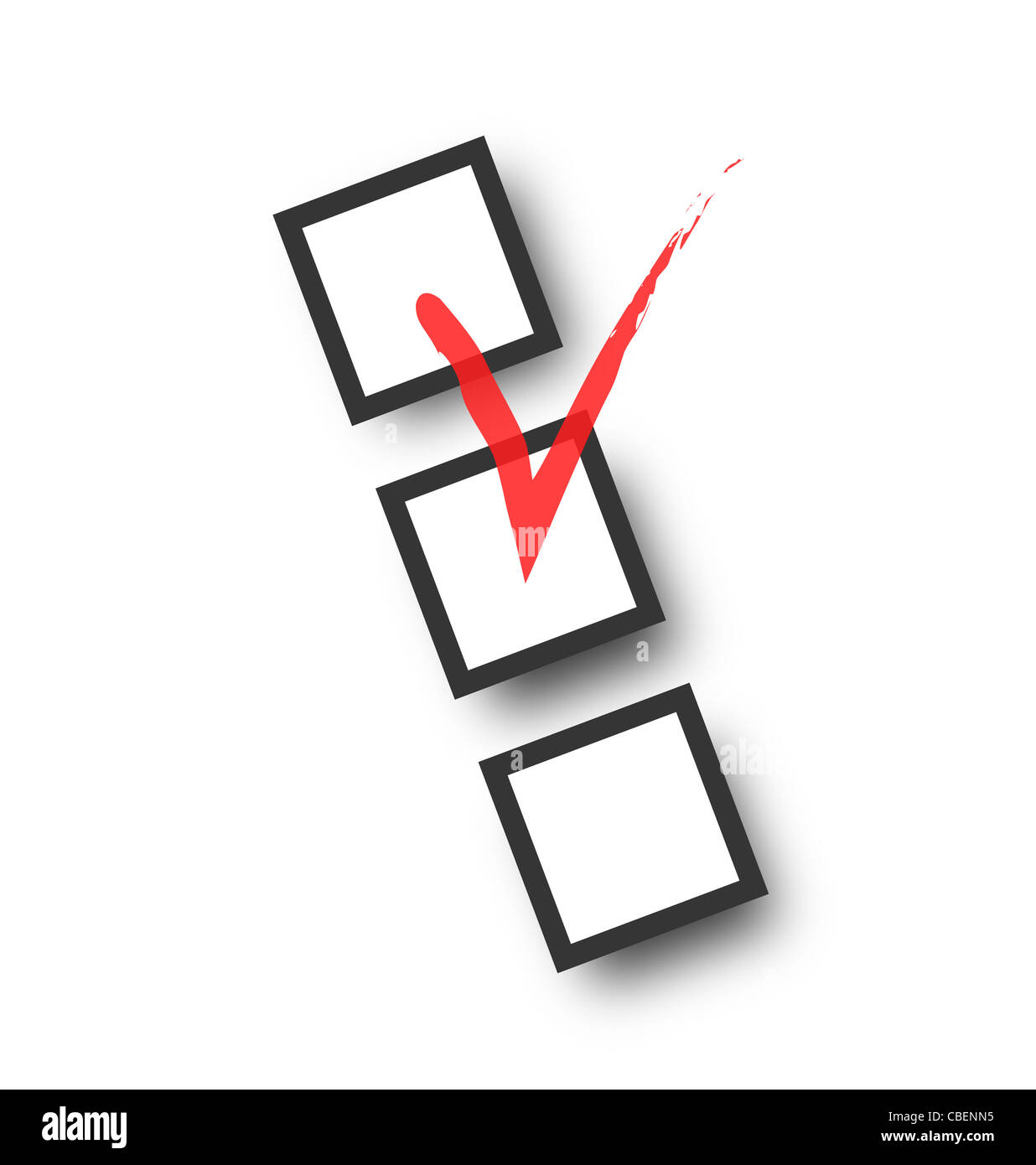 Box check Cut Out Stock Images & Pictures - Alamy