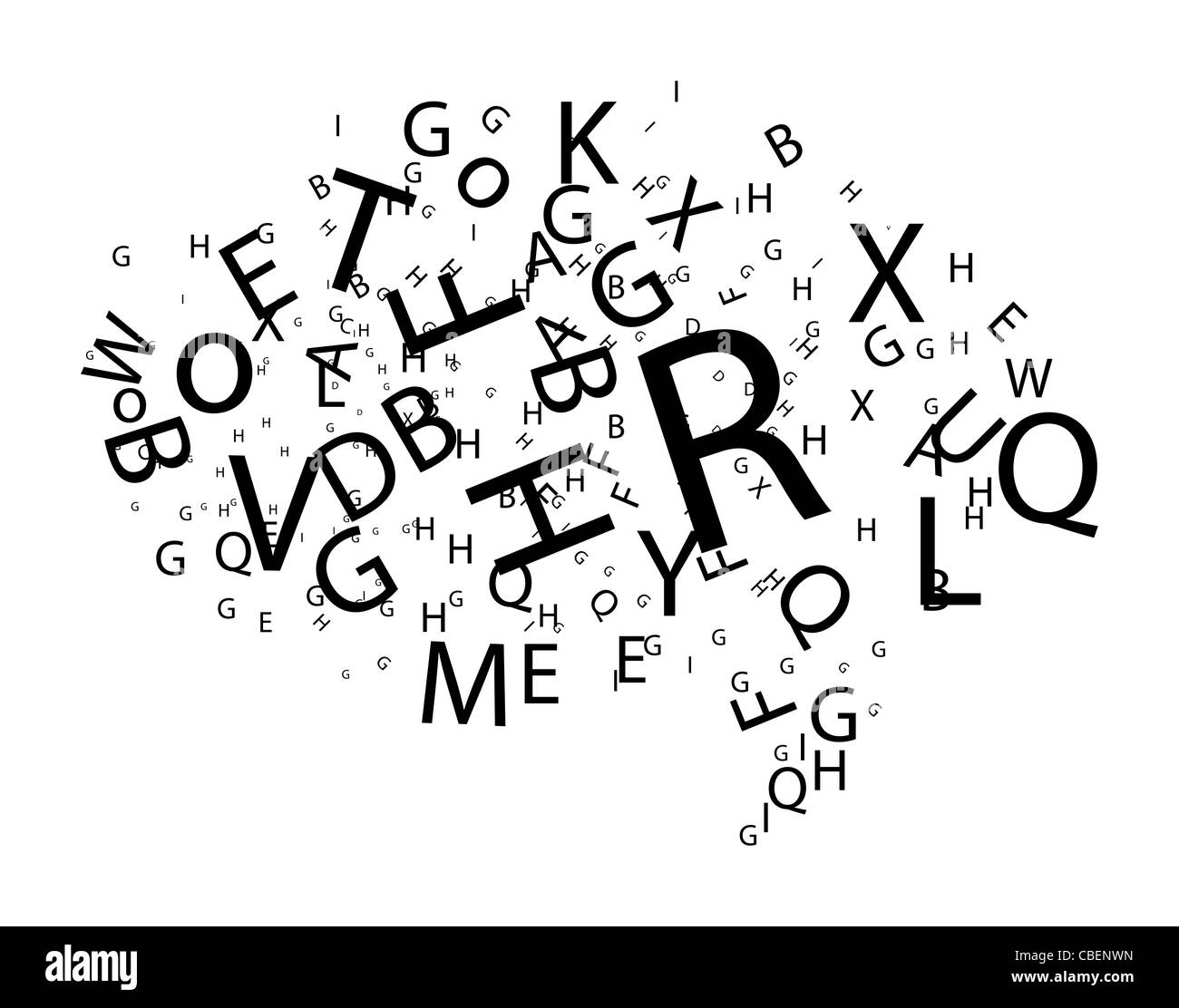 Bubble letters Black and White Stock Photos & Images - Alamy