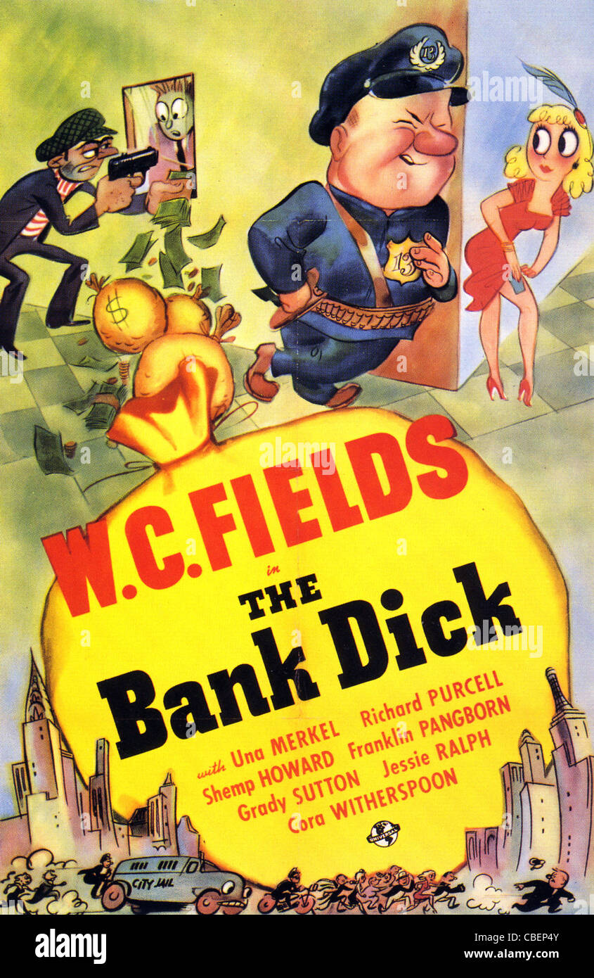 THE BANK DICK Poster for 1940 film with W.C.Fields Stock Photo - Alamy