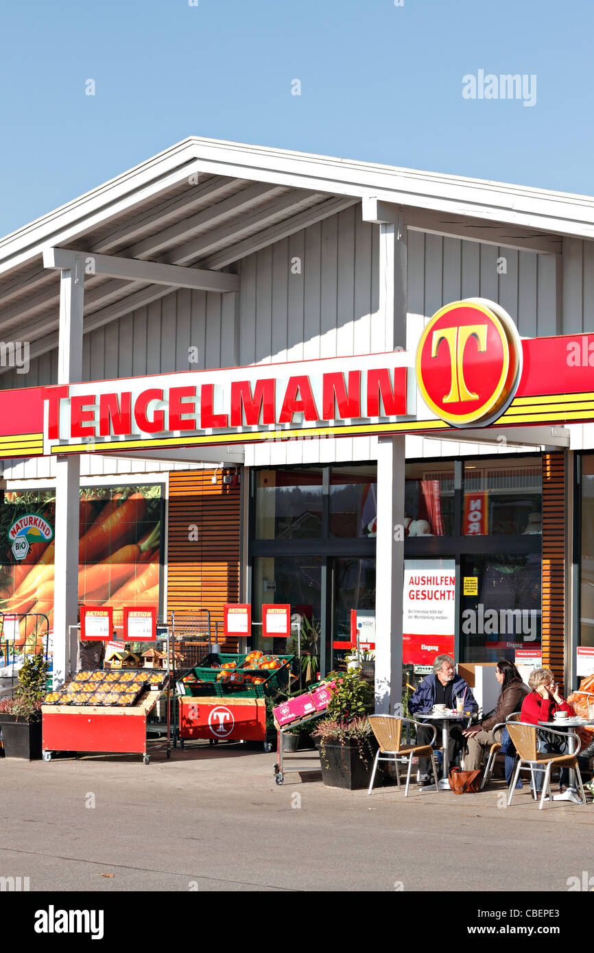 Tengelmann supermarket in Prien, Chiemgau Upper Bavaria Germany Stock ...