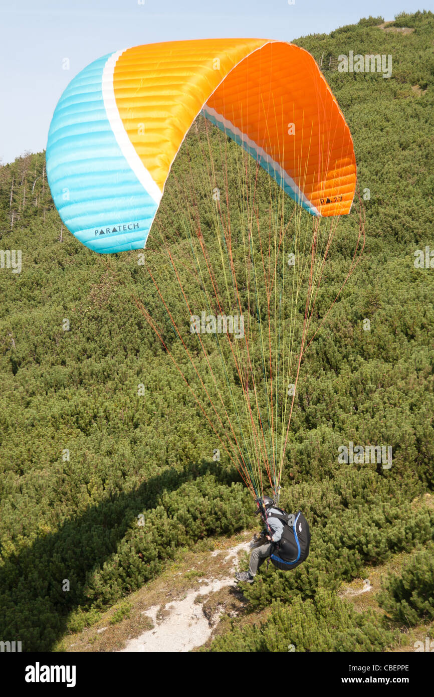 Paraglider take-off in Tatra mountains, Poland Stock Photo - Alamy