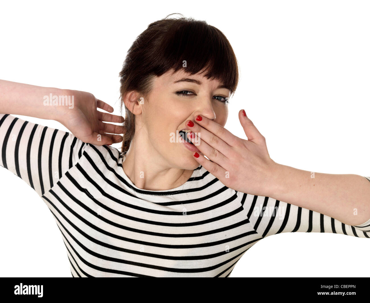 Young Woman Stretching. Model Released Stock Photo - Alamy