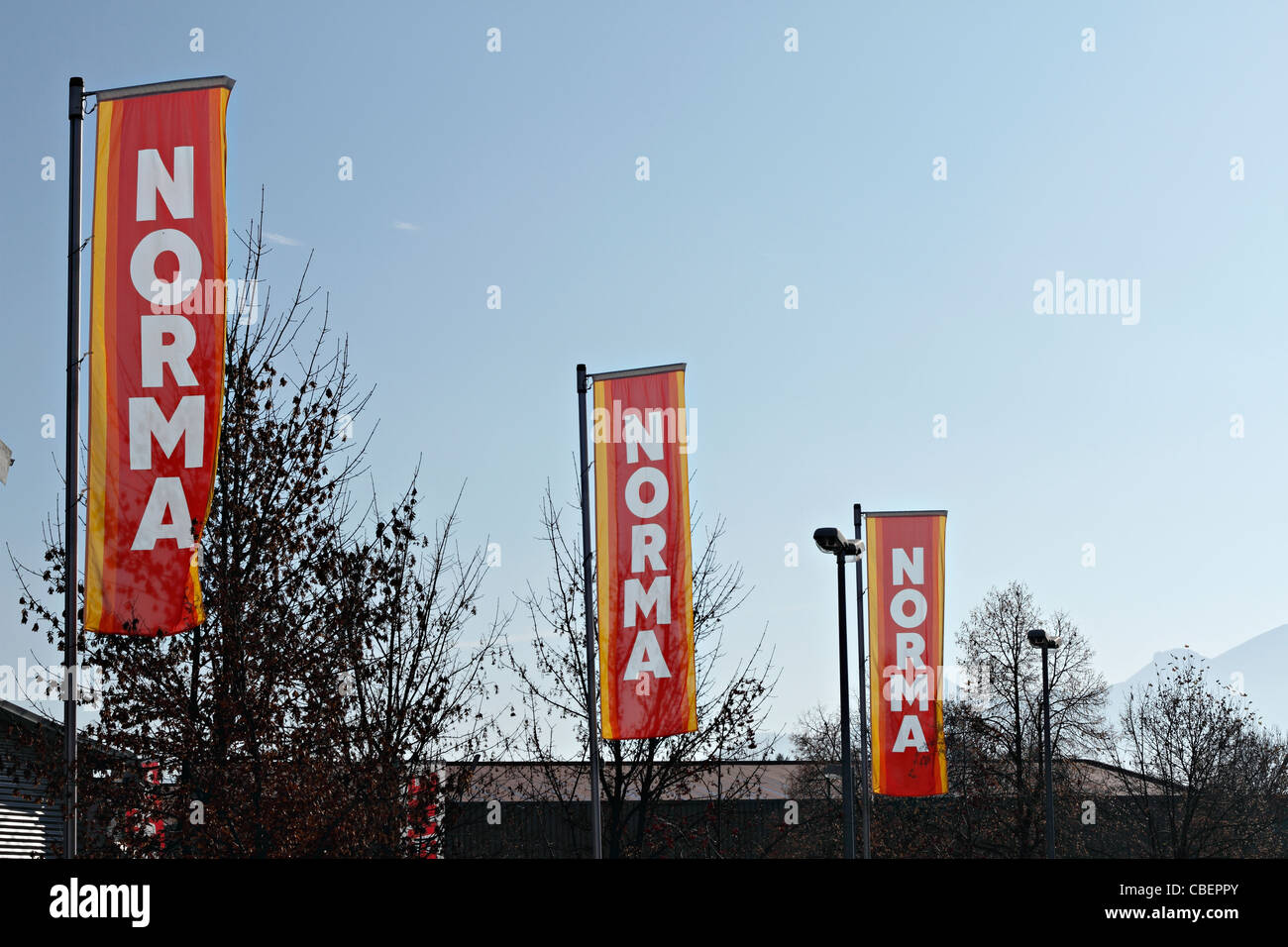 NORMA supermarket sign, Chiemgau Upper Bavaria Germany Stock Photo - Alamy