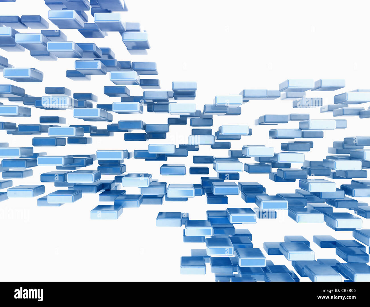 Abstract illustration of data flow Stock Photo - Alamy
