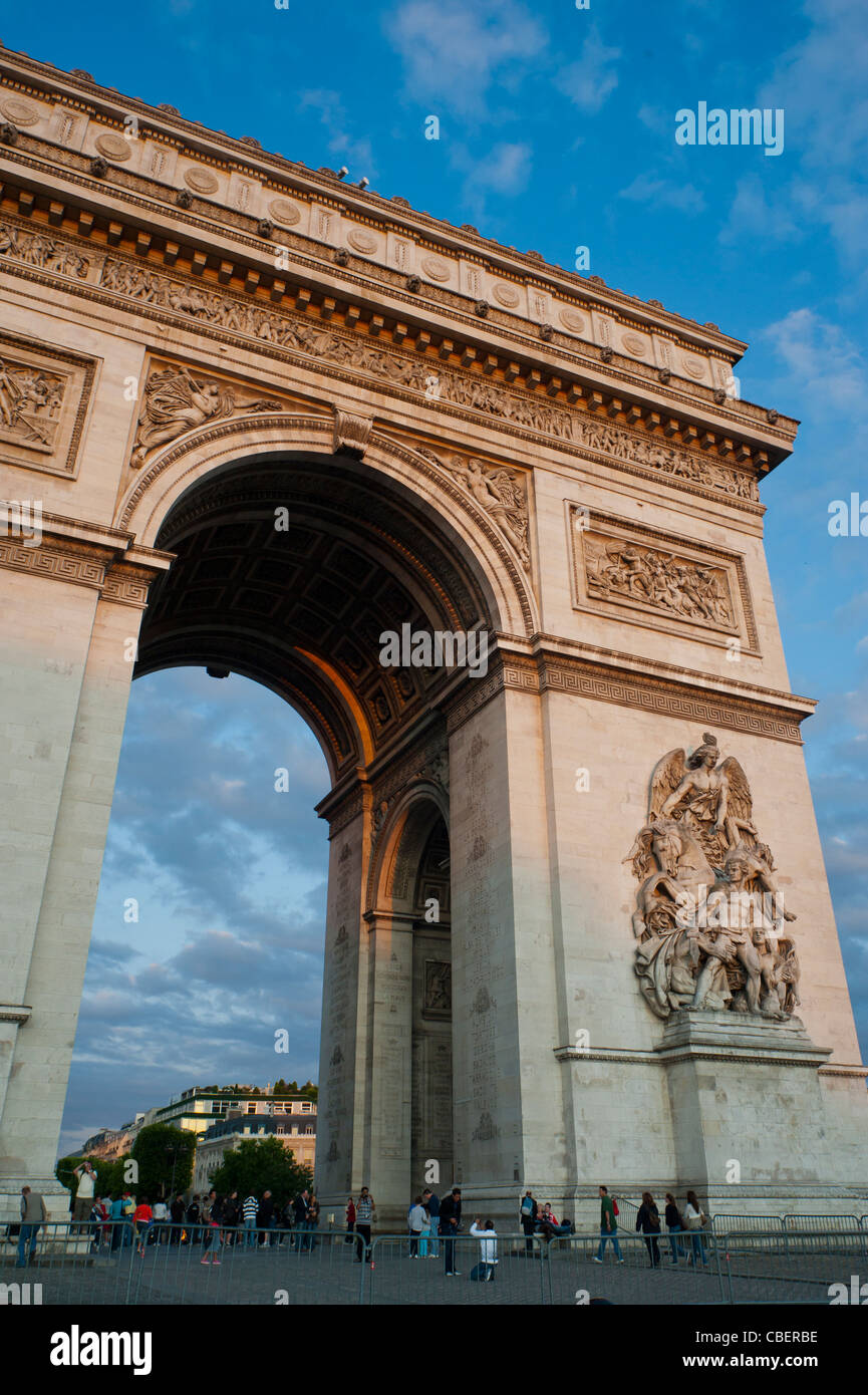 Paris, Arc de Triomphe, France, Tourists Visiting French Monumental ...