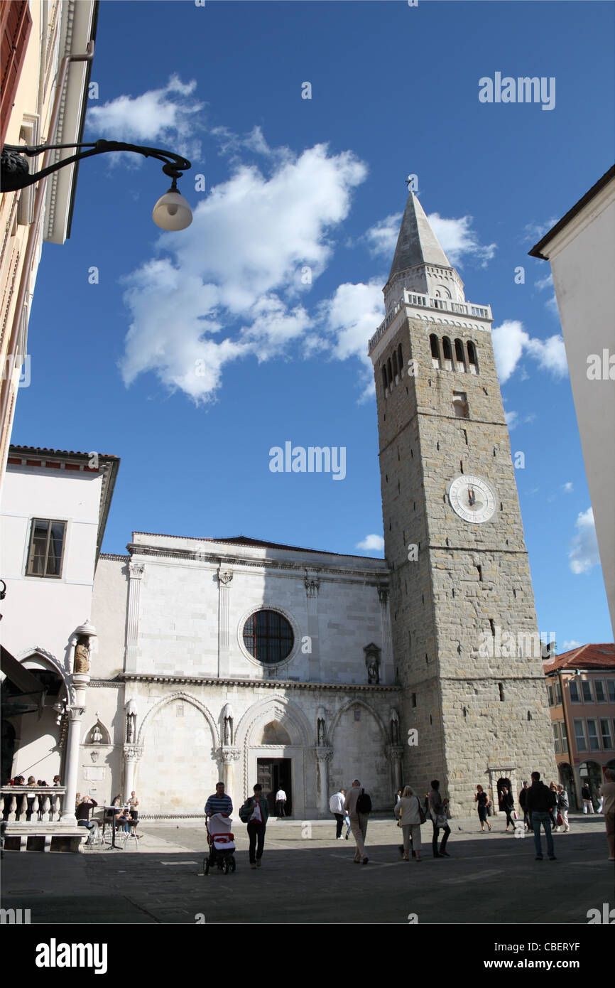 Cathedral of St Mary's Assumption Bell Tower, Tito Square, Koper ...