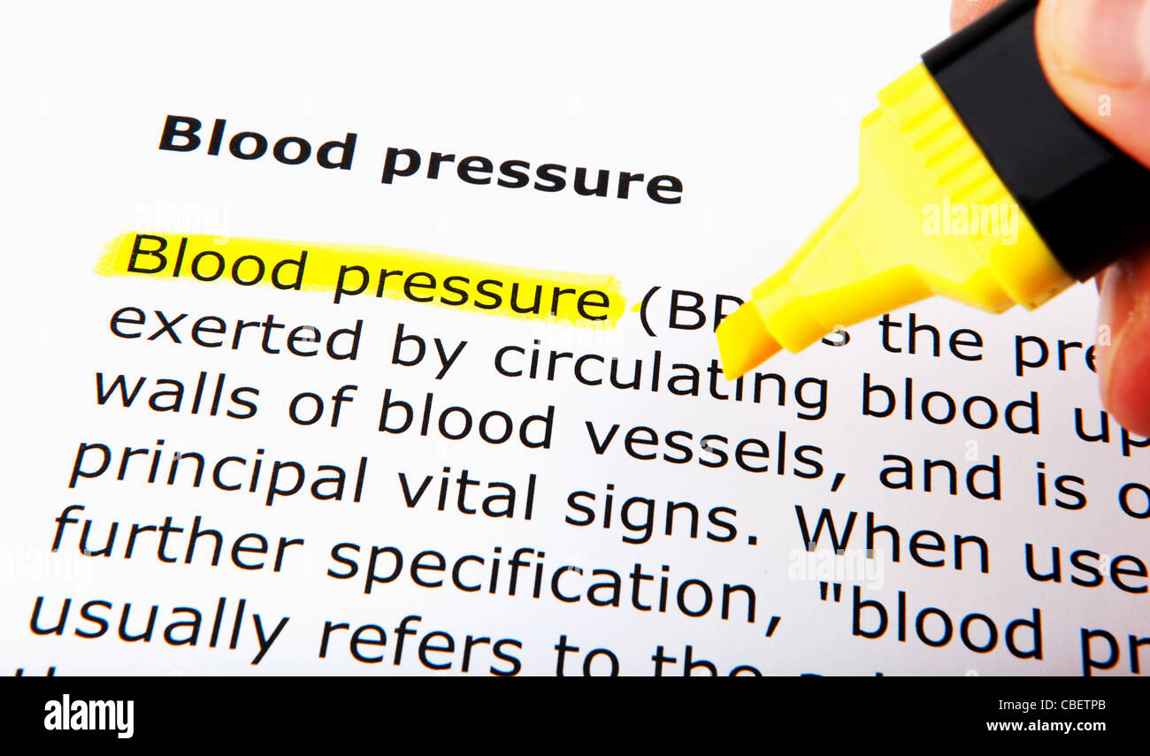 Text highlighted in color with felt tip pen Stock Photo - Alamy