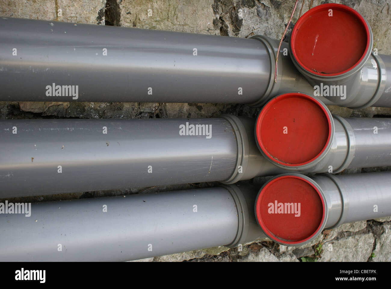 grey pipe red switch industry water Stock Photo - Alamy