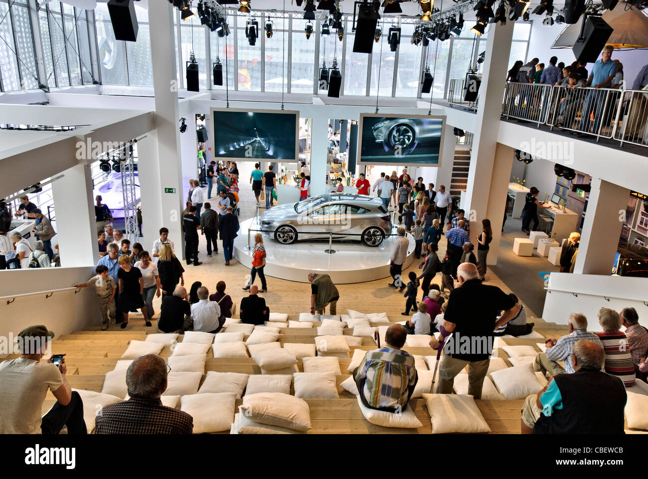 Future technology presentation at the 125 years Mercedes Benz event in ...