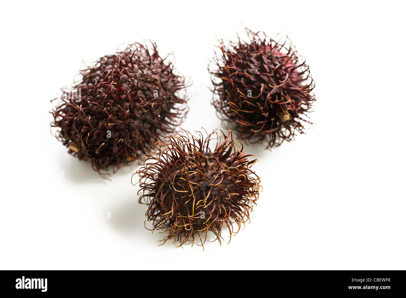 Fresh rambutan fruit on Cut Out Stock Images & Pictures - Alamy
