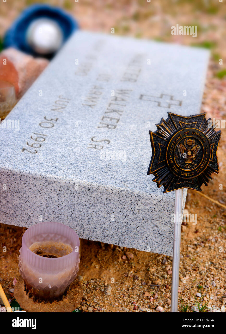 Graveyard in Wendon Arizona Stock Photo - Alamy