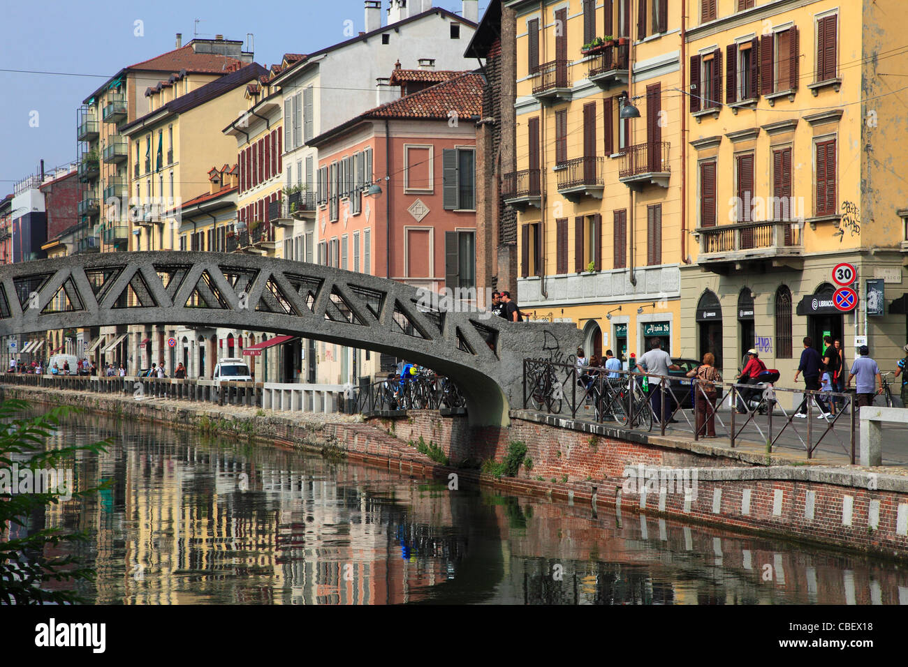 Navigli milan canal hi-res stock photography and images - Alamy