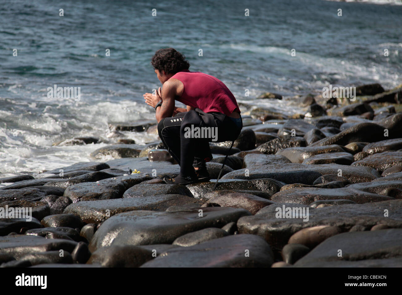 A Balinese dive master, Bali, Indonesia Stock Photo - Alamy