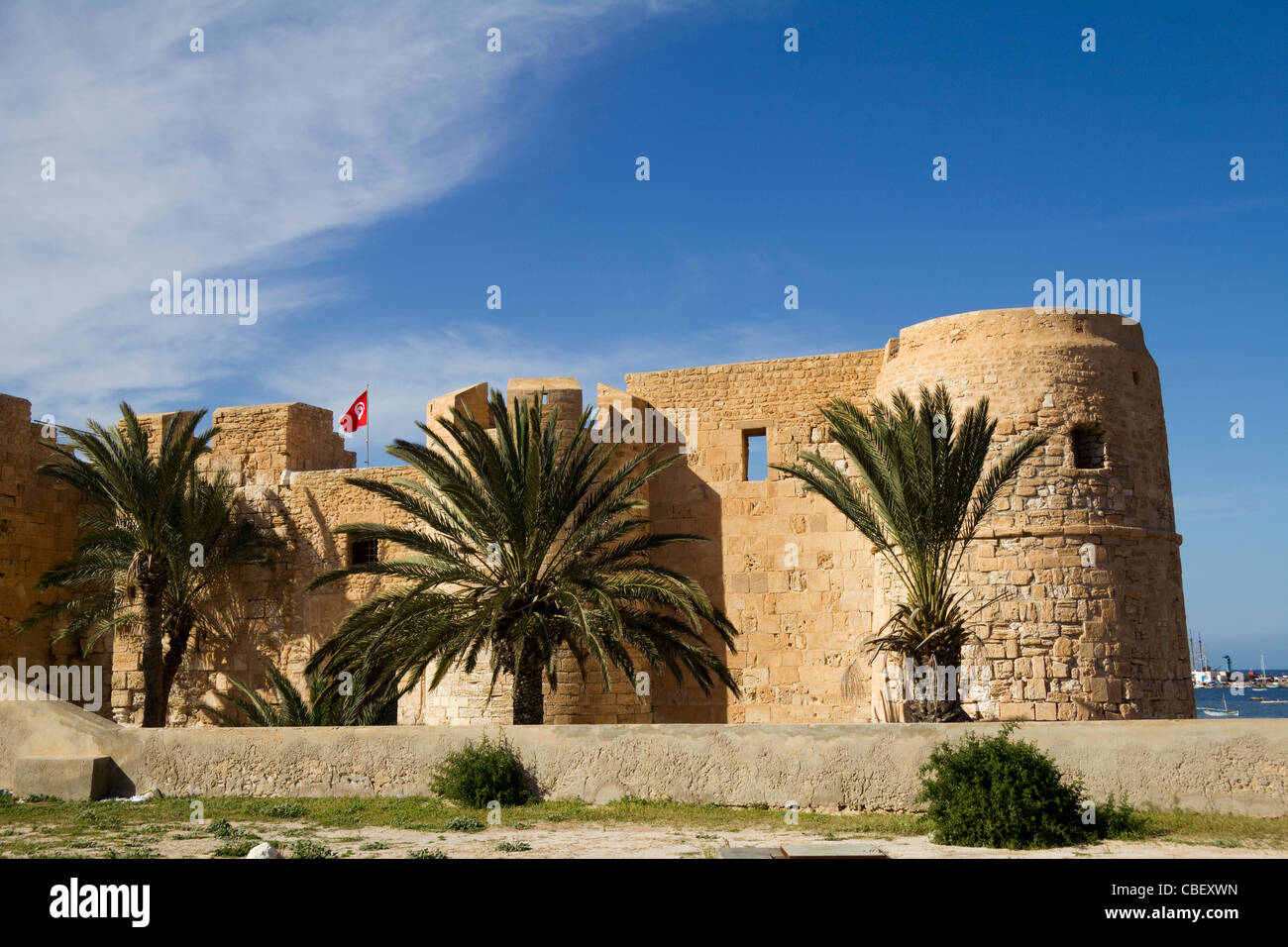 Borj El Kebir castle, Djerba island, Houmt Souk, Tunisia North Africa ...