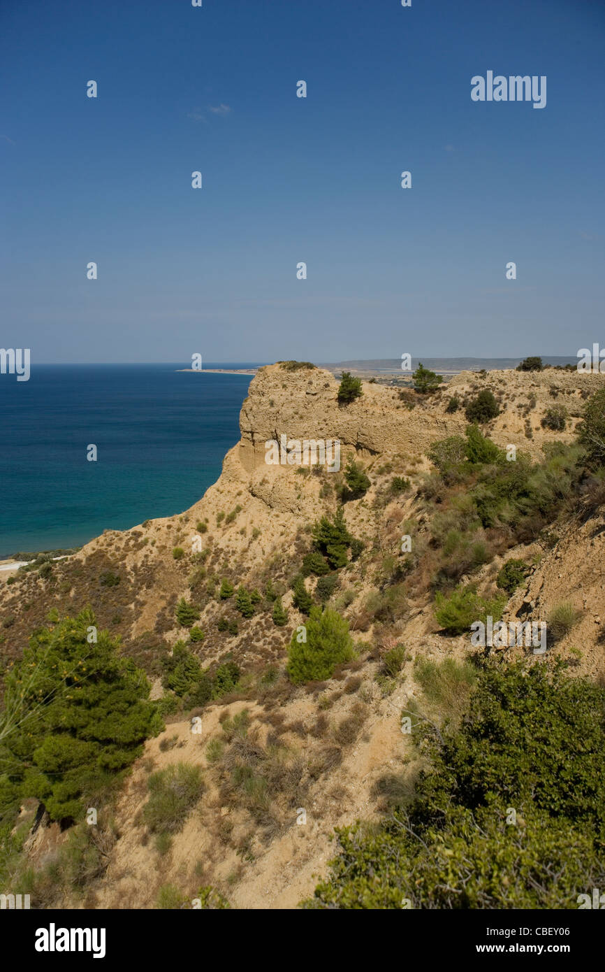 The Sphinx and Suvla beyond from Russells Ridge, Anzac area of ...