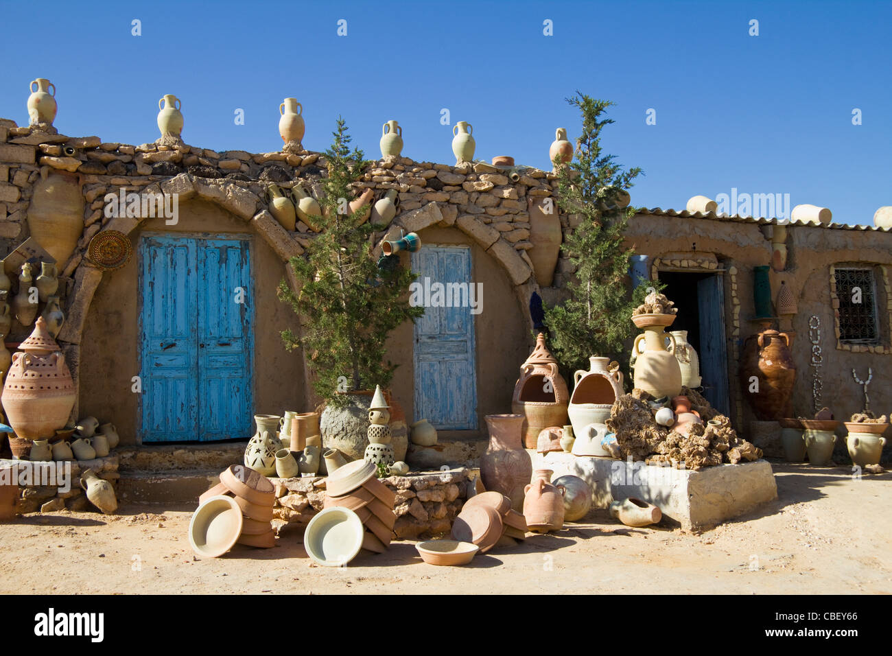 Pottery, island of Djerba Guellala Tunisia North Africa Stock Photo - Alamy