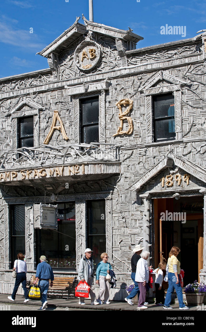 Arctic Brotherhood Hall building. Skagway. Alaska Stock Photo - Alamy
