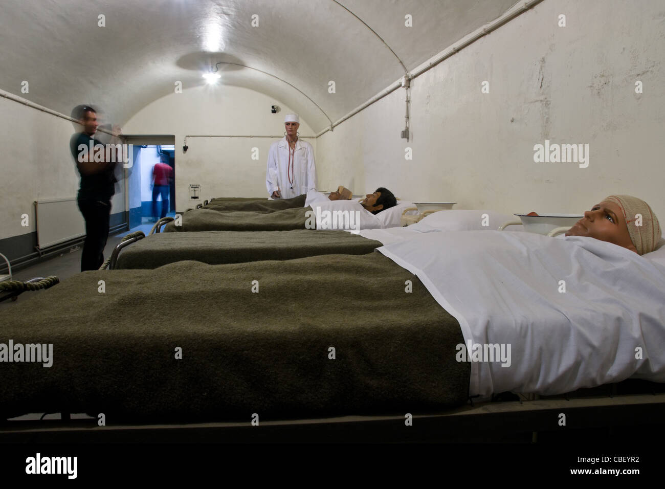 Belgium. The underground sick room at Fort Eben Emael, captured by ...