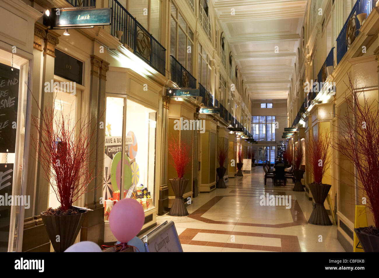 empty shops in quadrant arcade off regent street london england uk ...