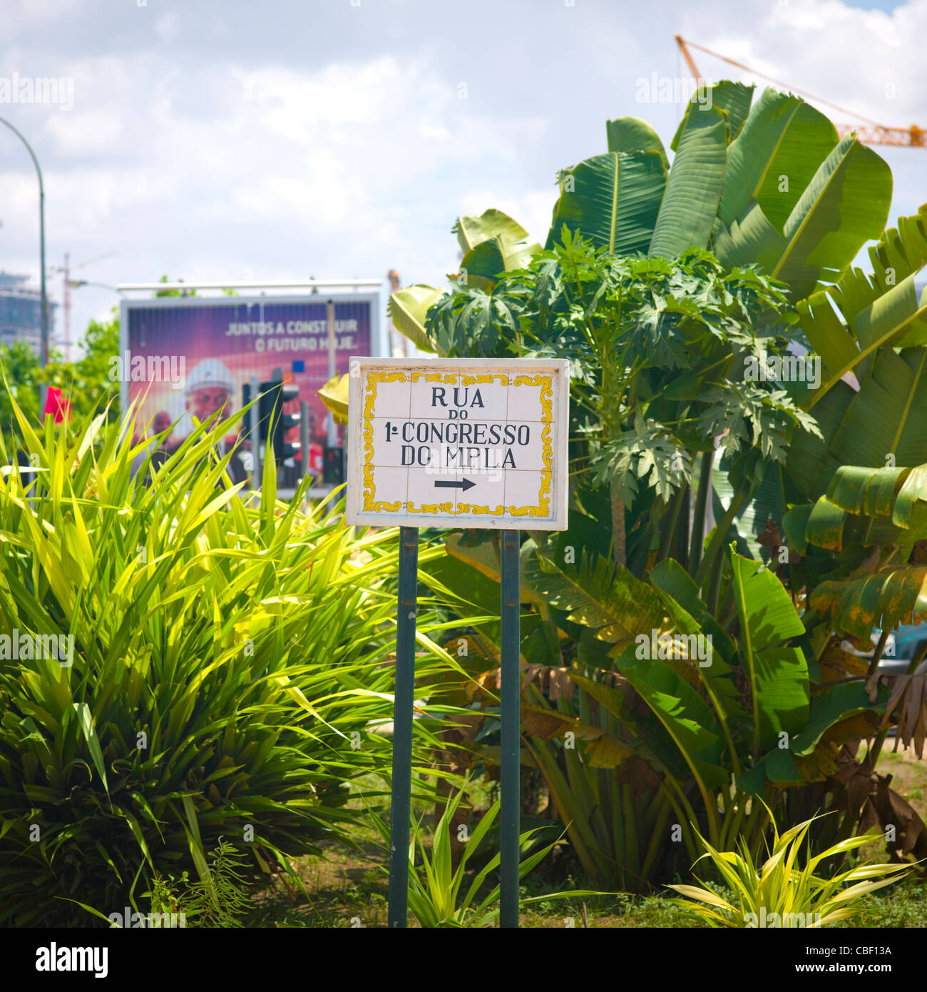 Street Sign, Angola Stock Photo - Alamy