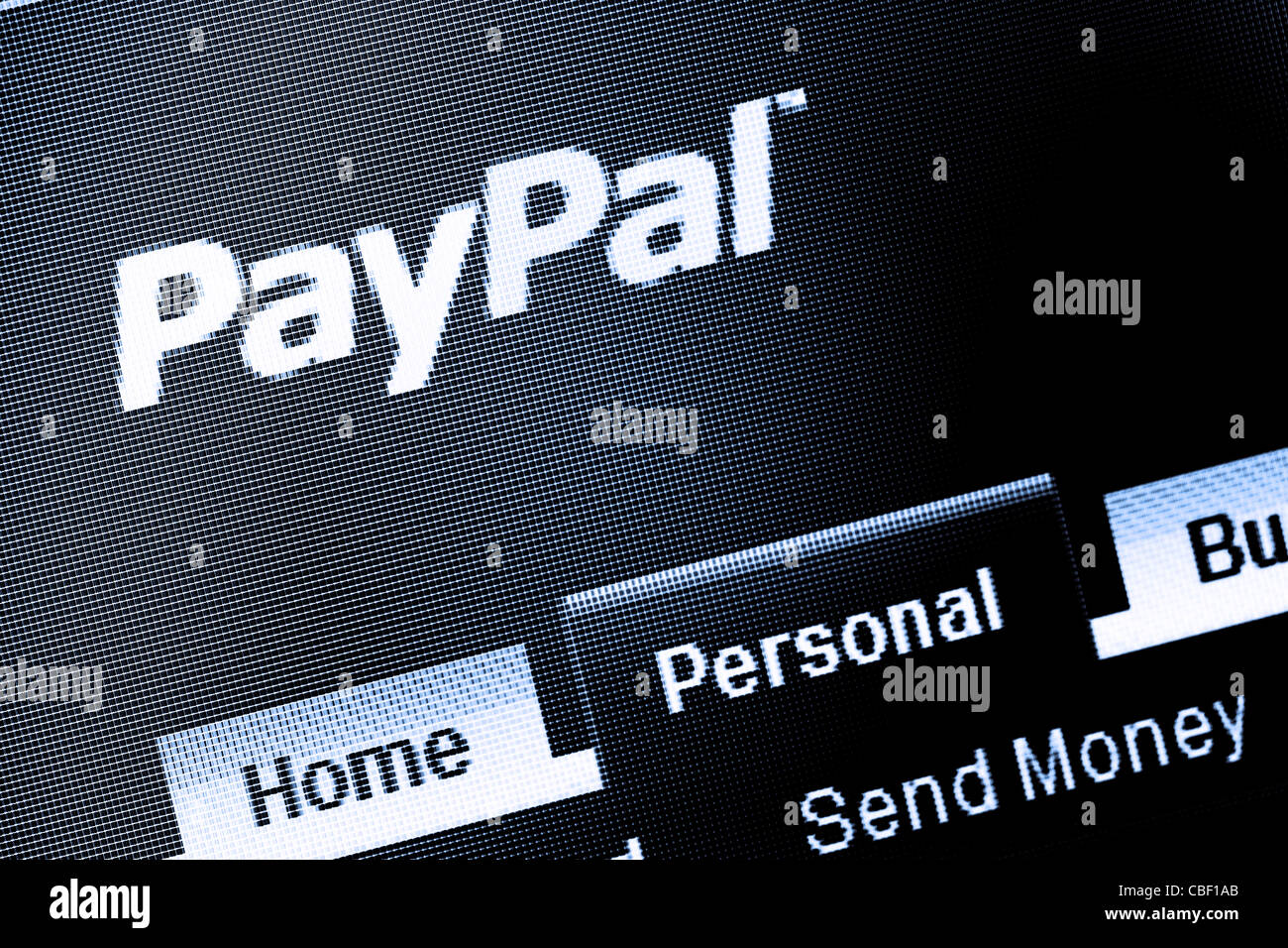 The website of Paypal is displayed on a computer monitor Stock Photo ...