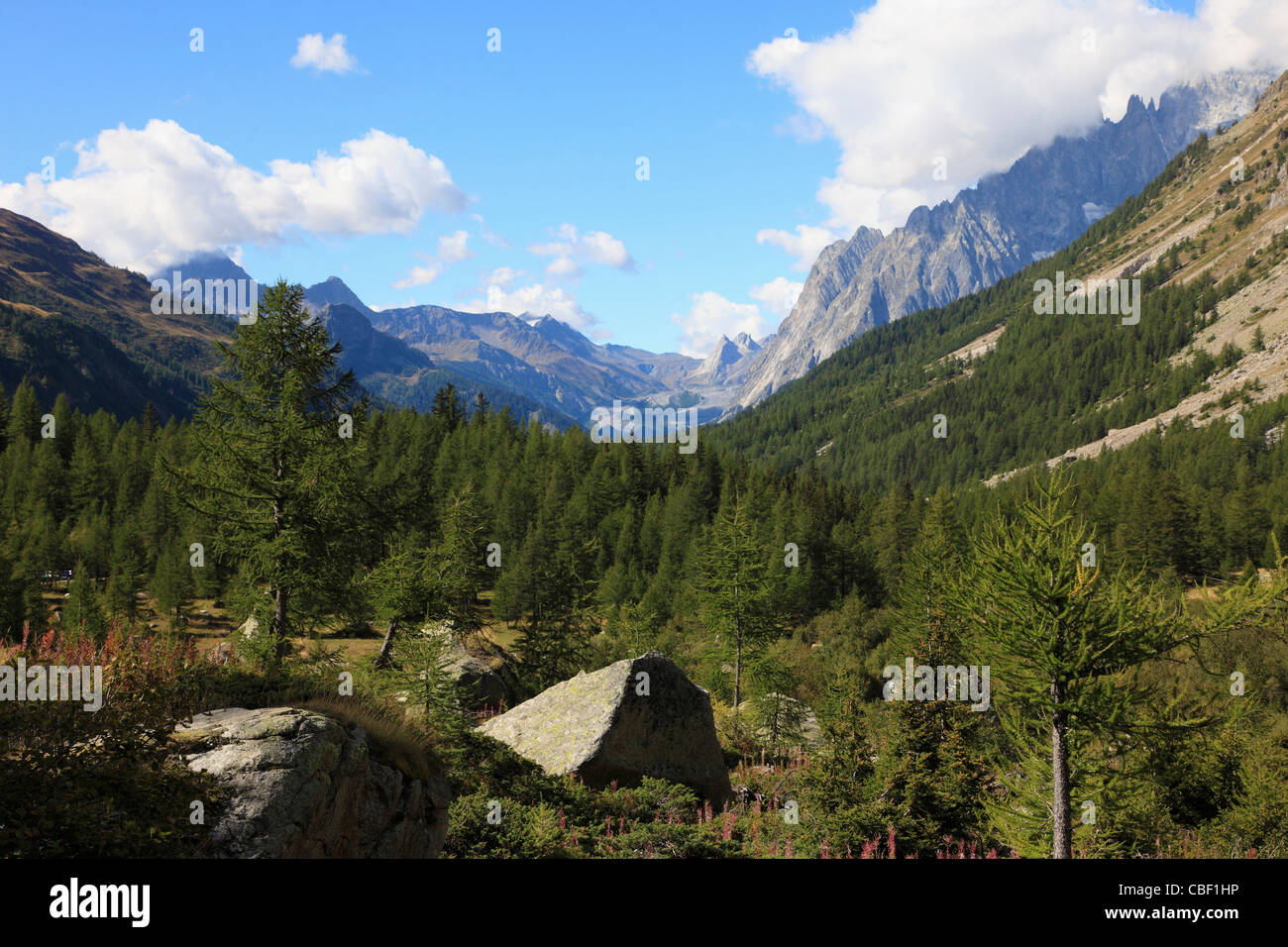 Italy, Alps, Aosta Valley, Val Ferret, landscape Stock Photo - Alamy