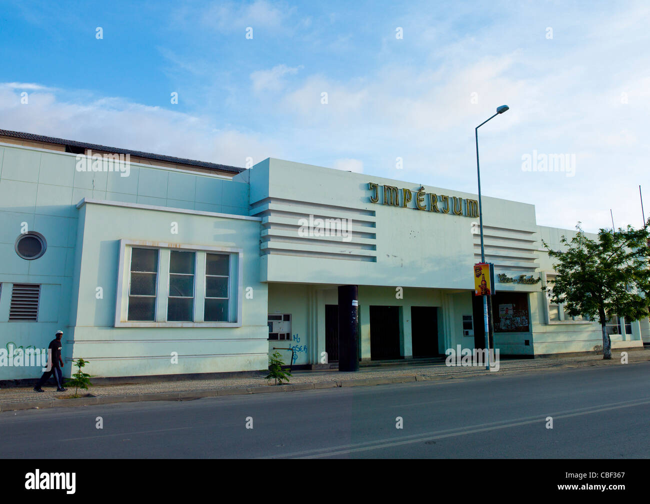 Art Deco Cinema Theater, Lobito, Angola Stock Photo - Alamy