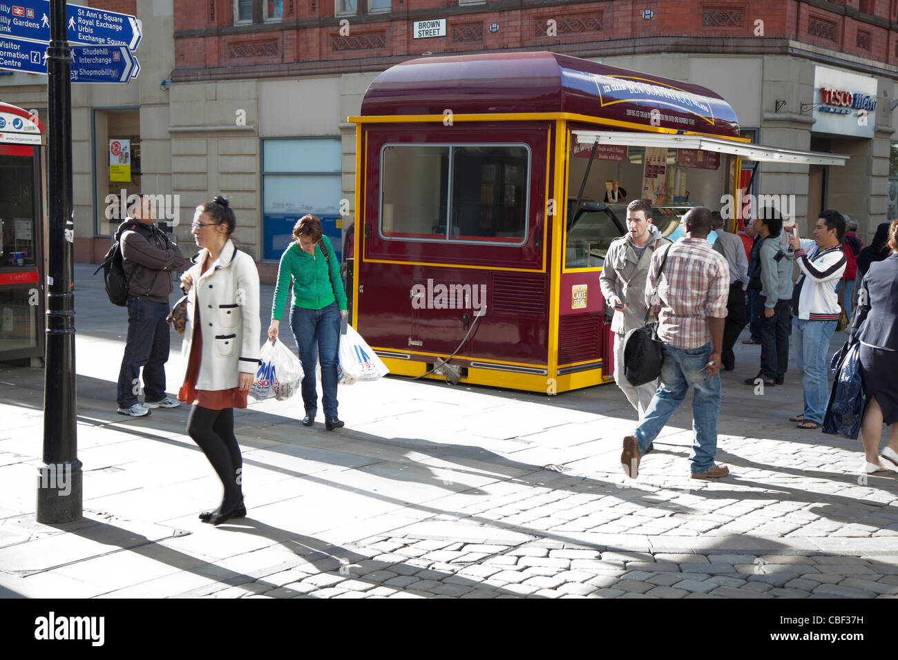 Tesco market street manchester hi-res stock photography and images - Alamy