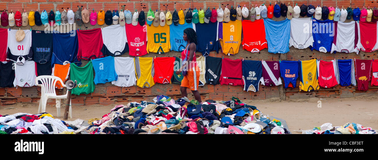 A woman selling clothes in the street hi-res stock photography and ...
