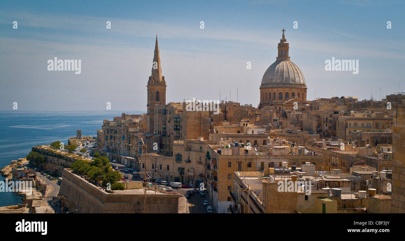 MALTENMAI Malta in May, Valletta view from the heights Stock Photo - Alamy