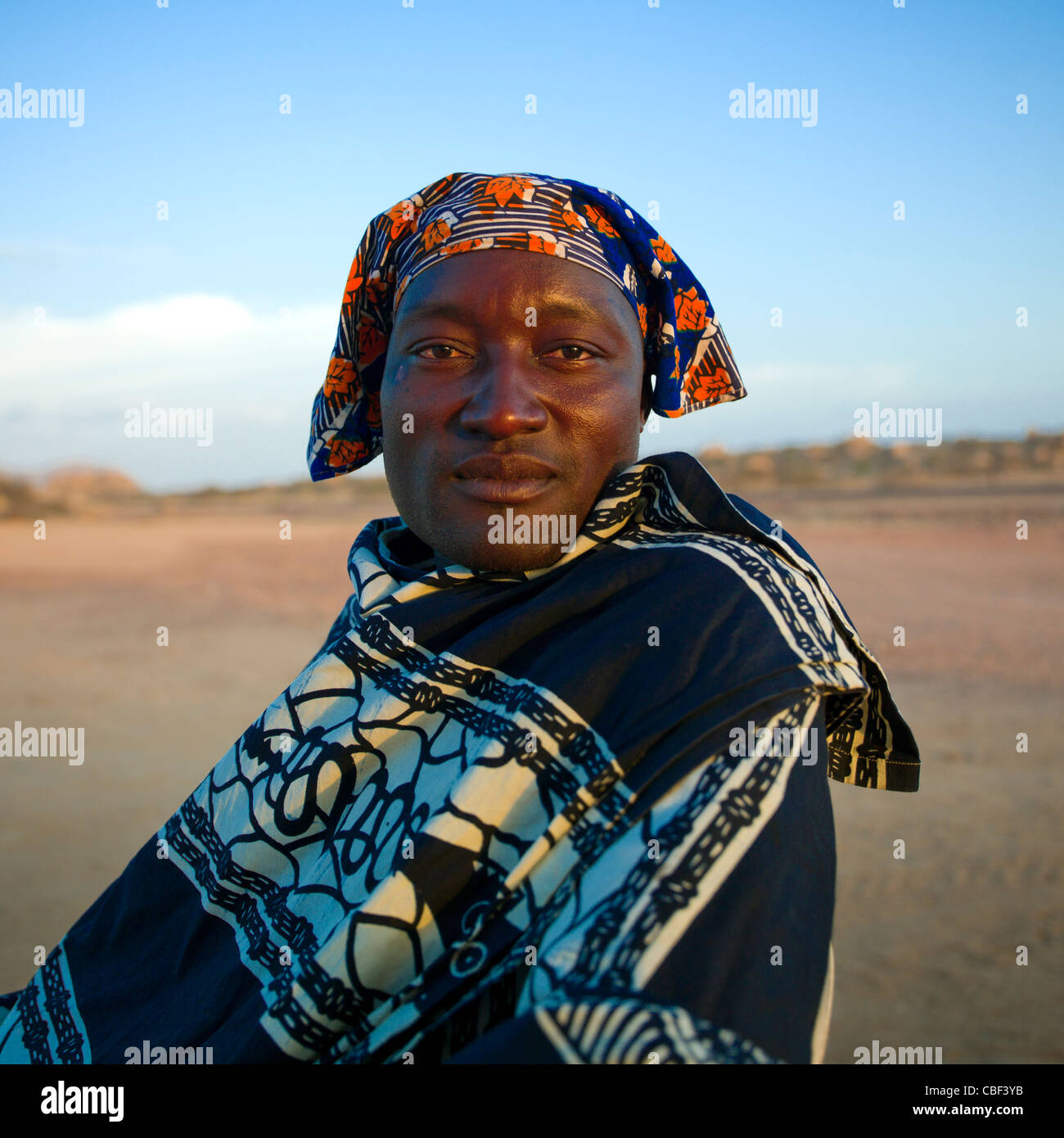 Mukubal Man With Headband, Namibe Town, Angola Stock Photo - Alamy