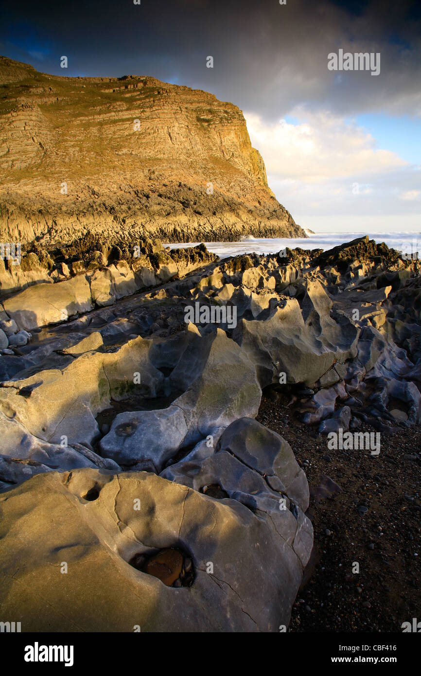 Mewslade Bay, Gower, Wales Stock Photo - Alamy