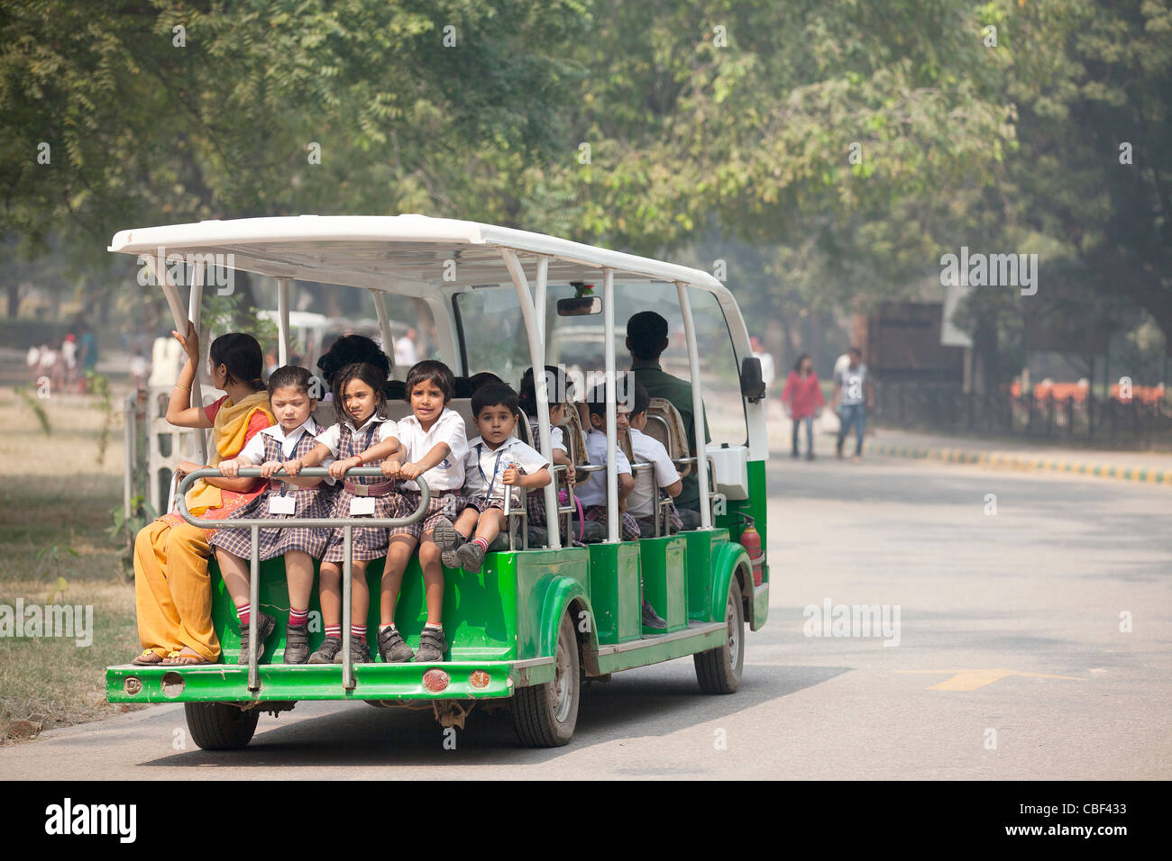 Children In Car School Uniform High Resolution Stock Photography and ...