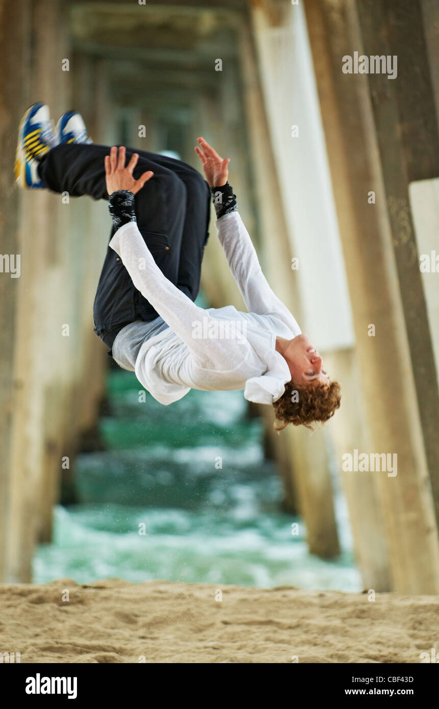 A parkour freerunning athlete Stock Photo - Alamy