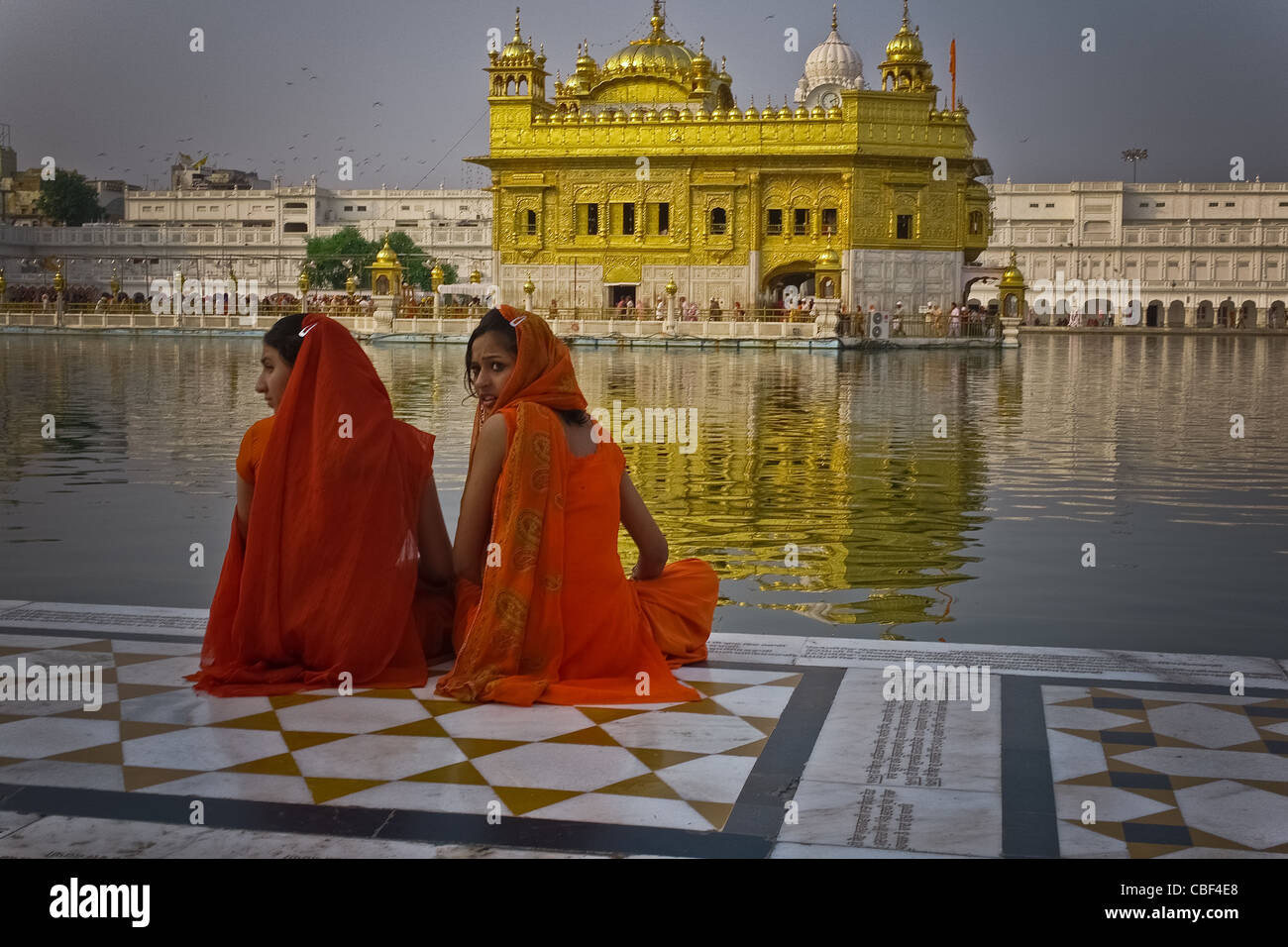 The sacred lake of Amritsar Golden Temple., Nectar lake and its colors ...