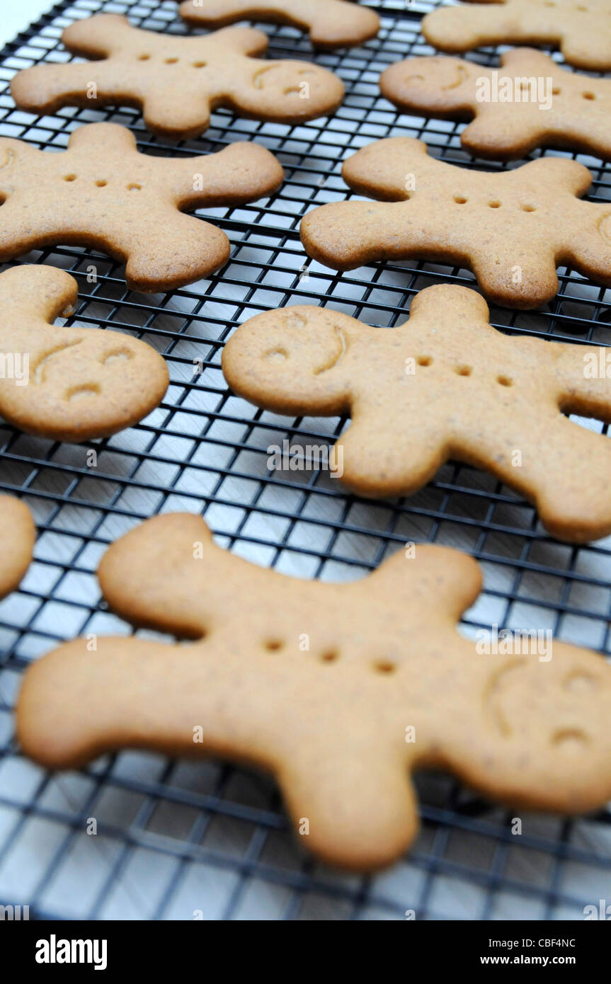Gingerbread on a Cooling Rack Stock Photo - Alamy
