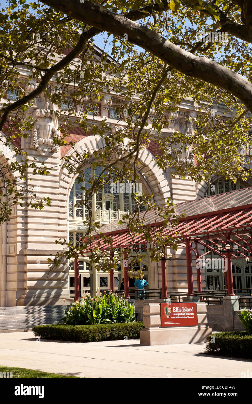 Ellis Island Immigration Museum Main Entrance, Part of Statue of ...