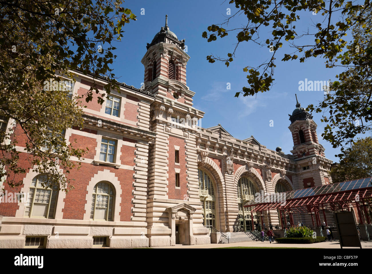 Ellis Island Immigration Museum Main Entrance, Part of Statue of ...