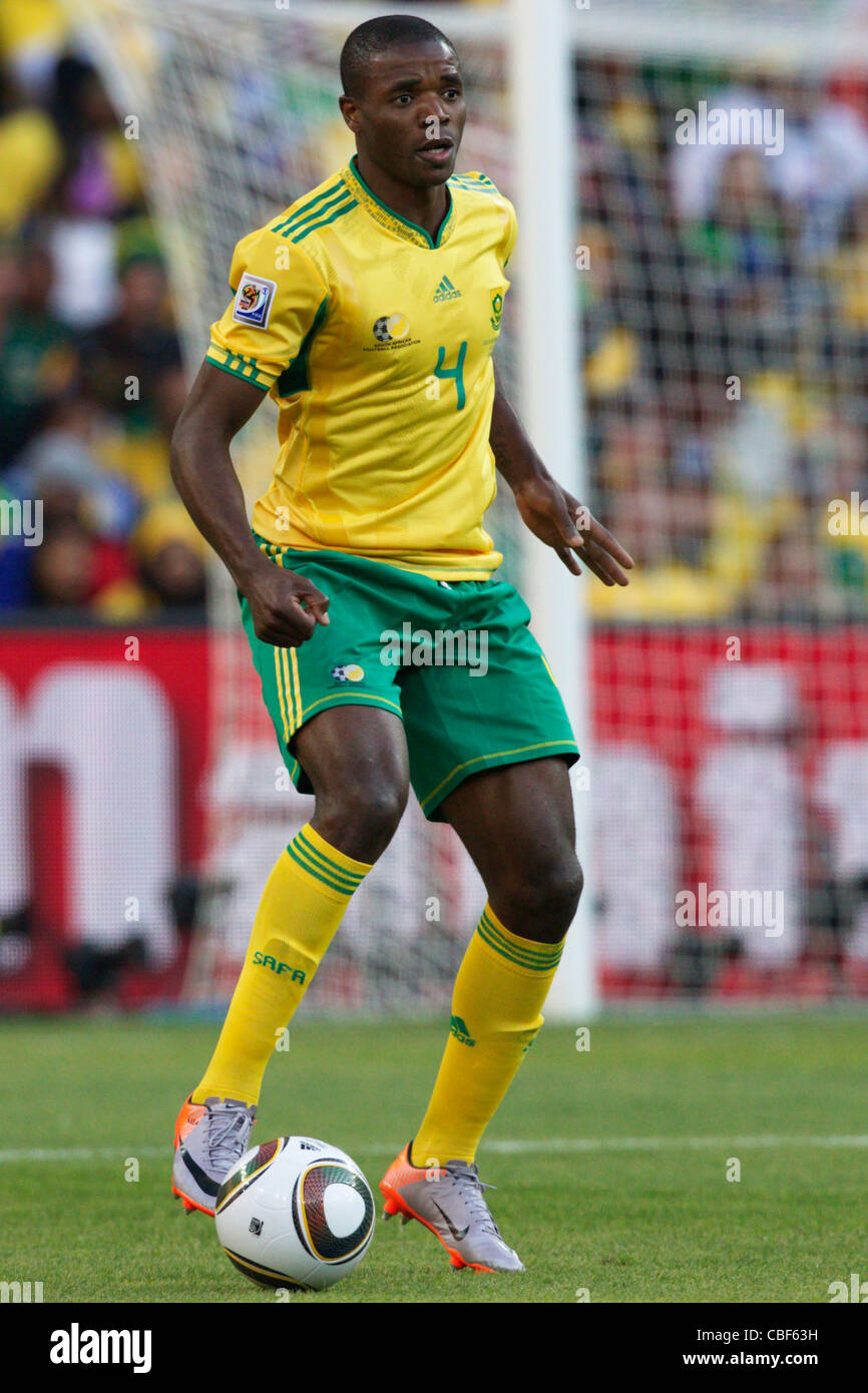 South Africa team captain Aaron Mokoena in action during the opening ...