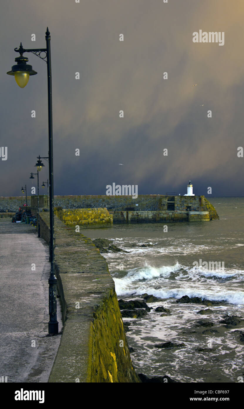 BANFF HARBOUR PIER Stock Photo - Alamy