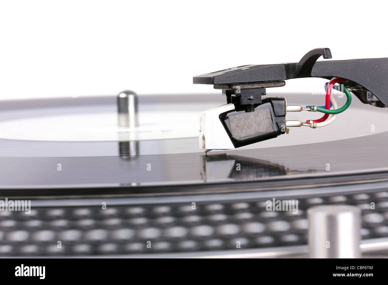Needle on record, closeup Stock Photo - Alamy