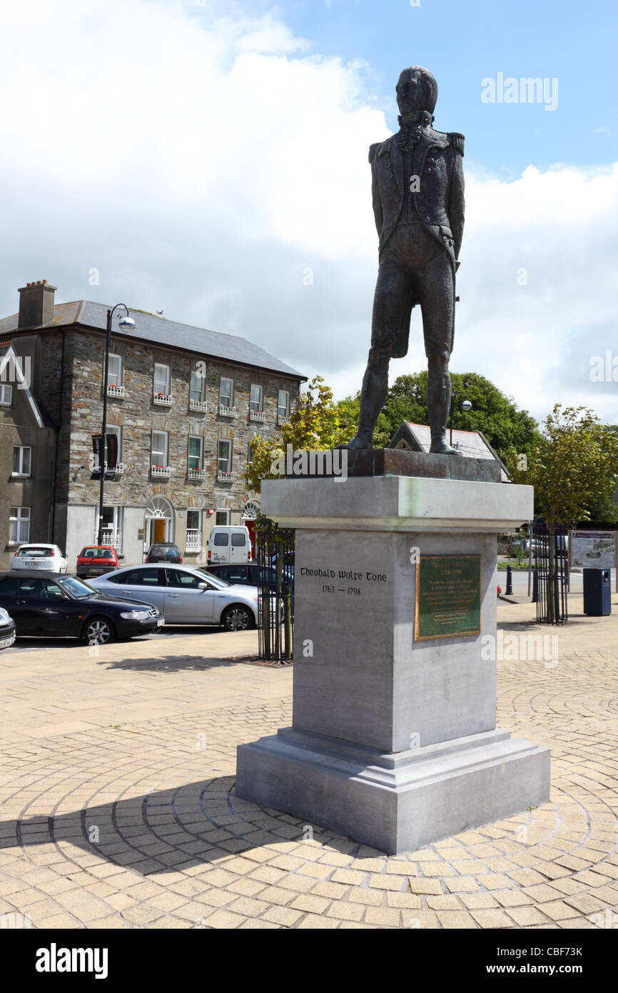 Statue of Theobald Wolfe Tone in the main square in Bantry, County Cork ...