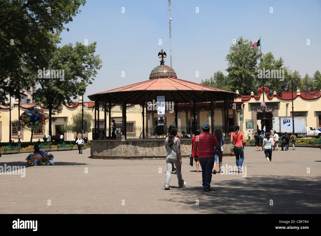 Plaza Hidalgo, Coyoacan, Mexico City, Mexico, North America Stock Photo ...
